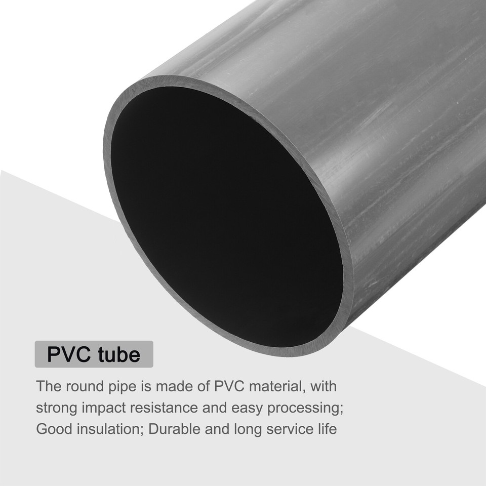 Grey PVC Rigid Pipe 129.2mm ID 140mm OD 12" High Impact, Grey ...