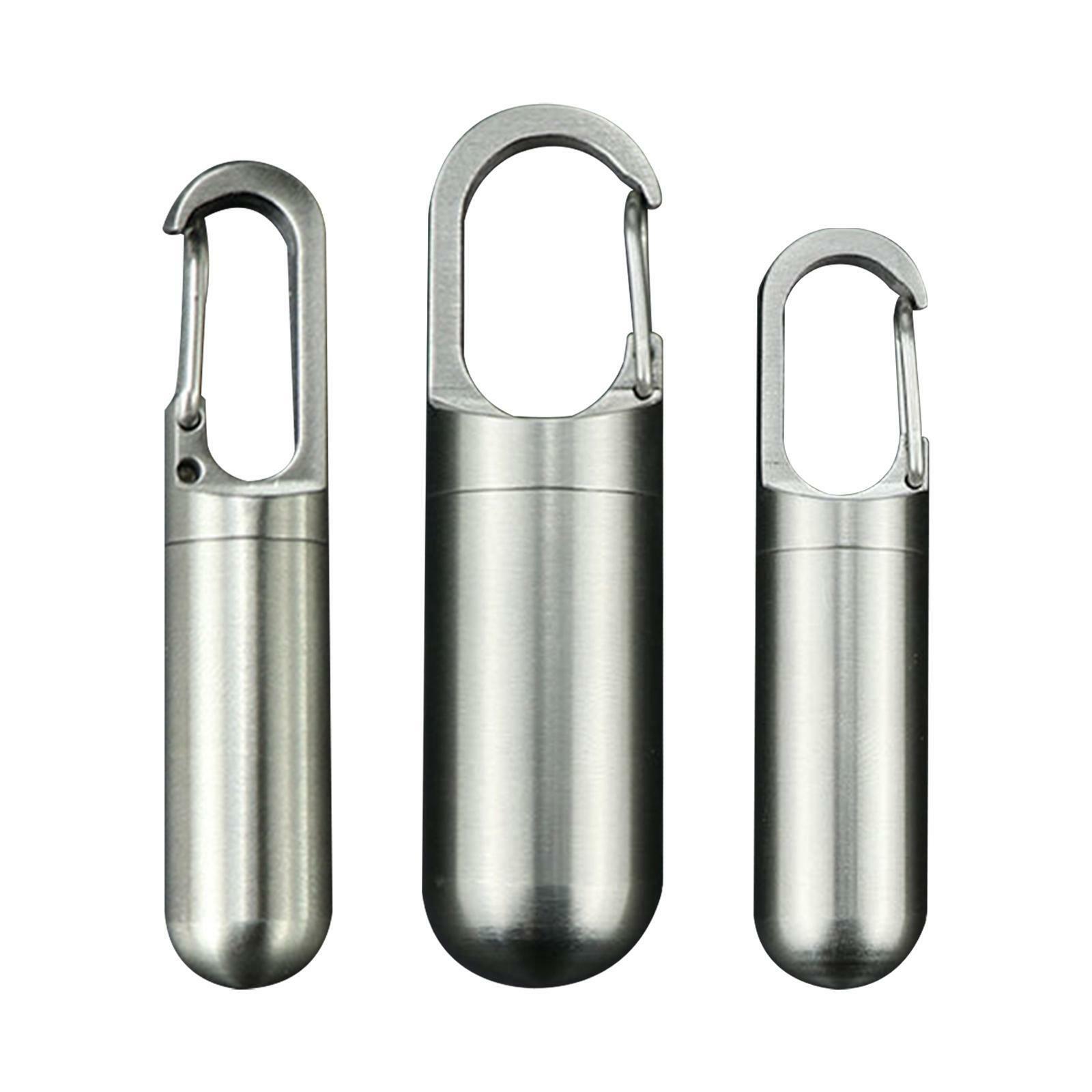 Stainless Steel Pill Box Storage Box -Mini Pill Dispenser Case ...