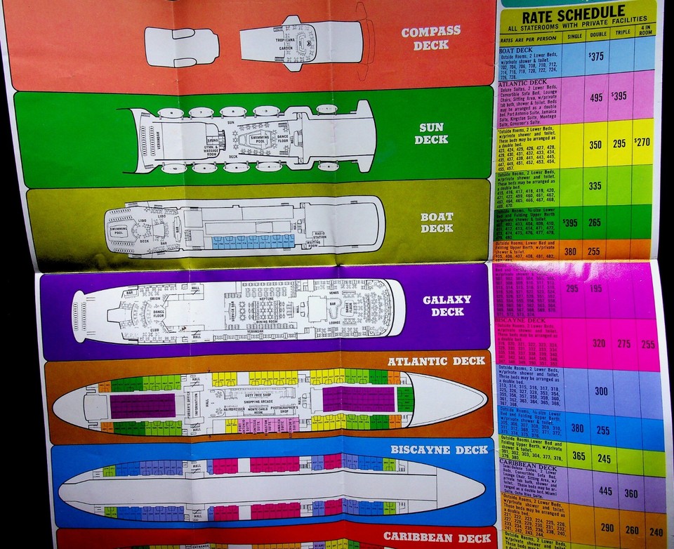 Vtg MS Starward Norwegian Caribbean Lines Cruise Ship Brochure Jamaica ...