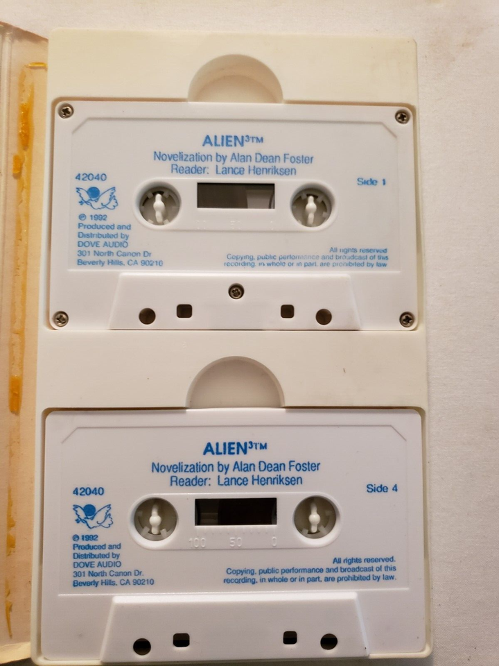 Alien 3 Dove Audio Cassettes 1992 Sci Fi Horror Henriksen Collectible ...