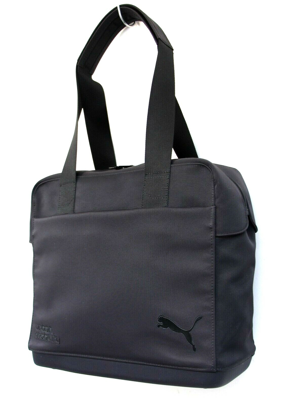PUMA URBAN MOBILITY Black Nylon Zip Top Tote Travel Sports Carry Gym ...