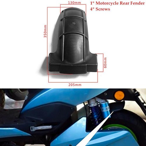 Universal Motorcycle Scooter Bike Rear Wheel Cover Fender Splash Guard ...