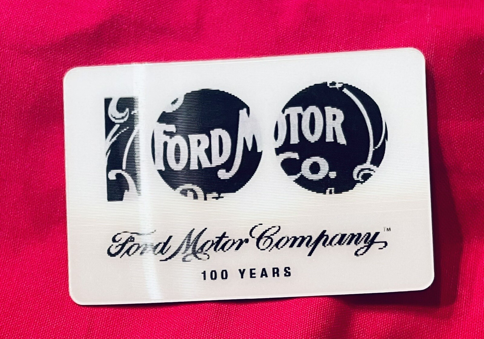 Ford Motor Company 100th Anniversary Commemorative Hologram card 1903 ...