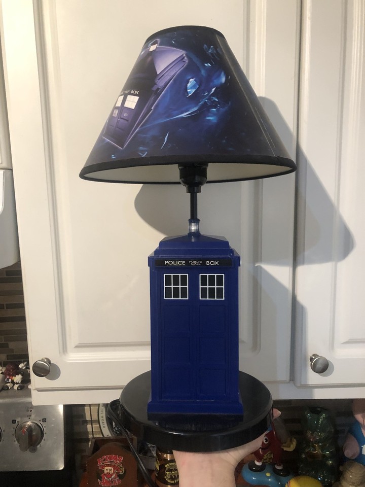 Doctor Who Tardis Desk Lamp, Makes Sounds + Light works. SEE VIDEO | eBay