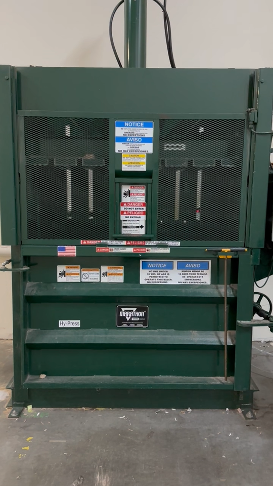 MARATHON V-6030-HD Compactor Baler: Serial #2273865 | eBay