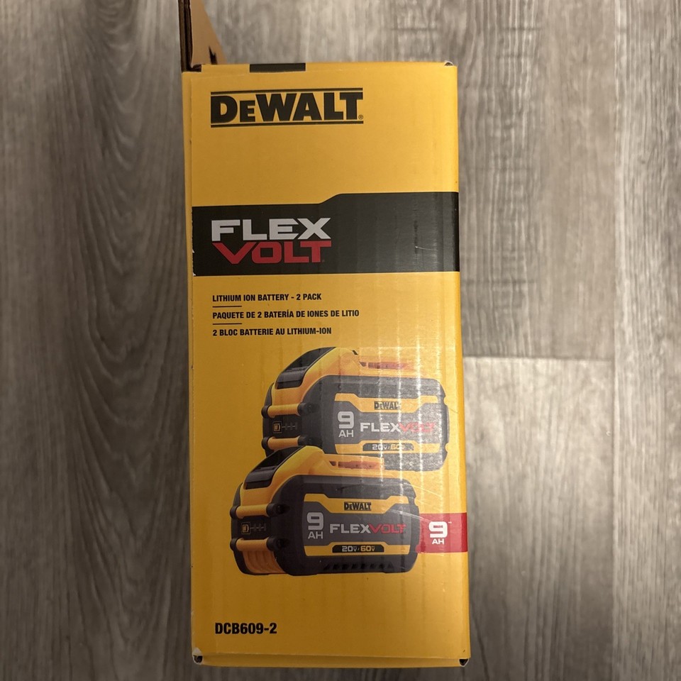DeWalt DCB609-2 20/60V MAX Flexvolt Li-Ion Battery 2 Pack OEM ...