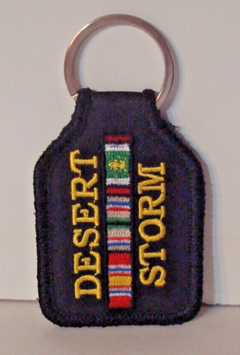 DESERT STORM VETERAN Embroidered Keychain Key Chain | eBay