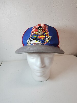 Superman Invincible Snapback Super Hero Cartoon Hat Cap DC Comic Book ...