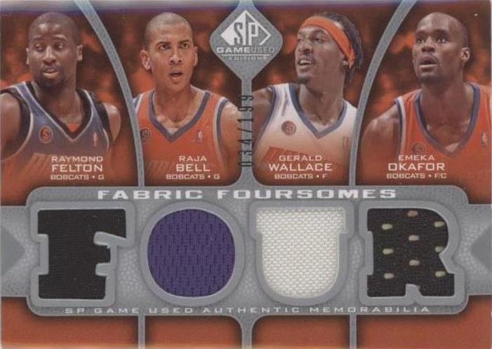 2009-10 SP Game Used - Fabric Foursomes Raymond Felton, Emeka Okafor ...