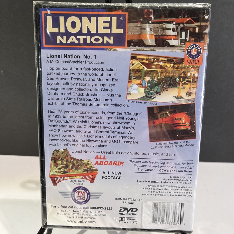Lionel Nation No. 1 (DVD, 2008) FACTORY SEALED McComas/Stachler Train ...