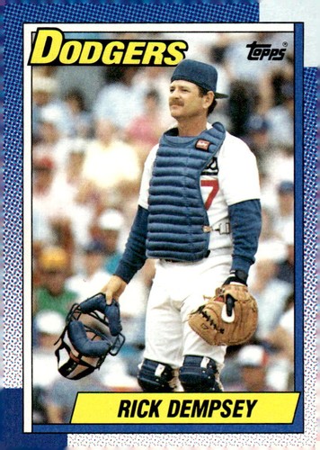 1990 Topps #736 Rick Dempsey - Los Angels Dodgers | eBay