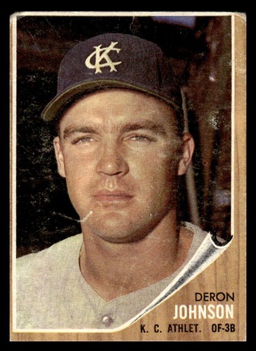 1962 Topps Deron Johnson #82 Kansas City Athletics Baseball Card | eBay