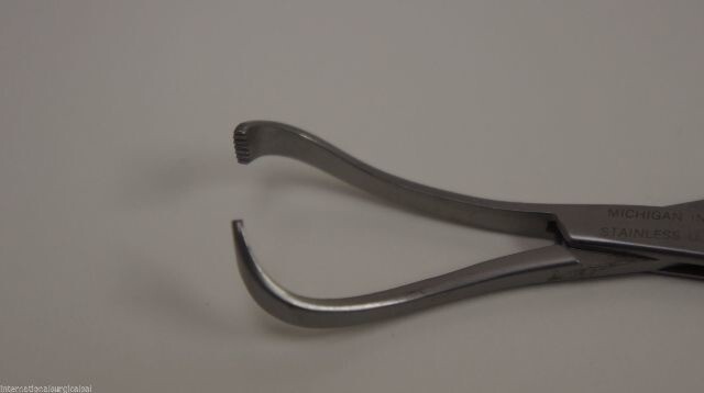 Michigan Instruments Non-Perforating Towel Forceps Curved 5.25in | eBay