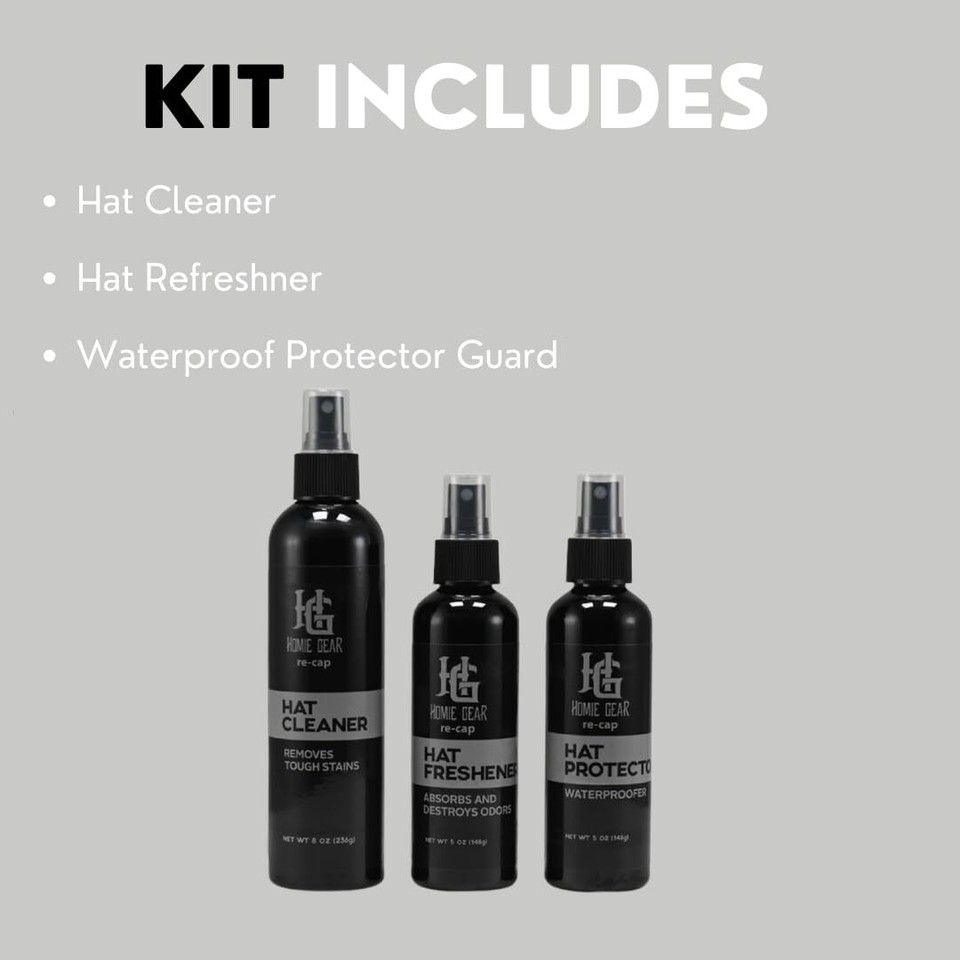 Homiegear Re Cap Cleaning Kit - Hat Care for New Era Cap for Cleaning ...