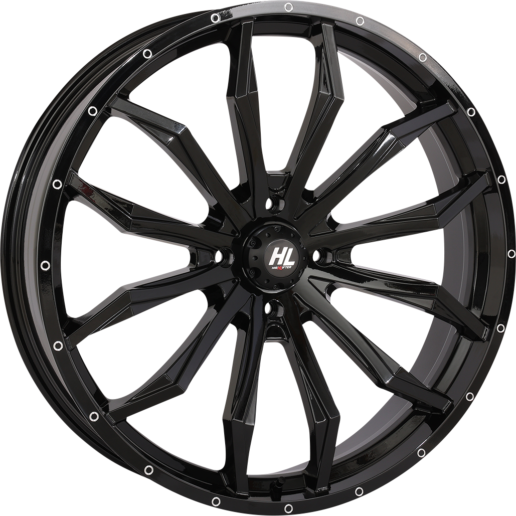 HL21 Wheel Gloss Black 24x7 4/137 4+3 10mm Can-Am Maverick X3 Max R 4x4 ...