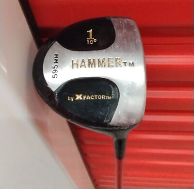 XFactor Hammer 1 Driver 10 Degrees Graphite Regular Flex Right Handed M ...