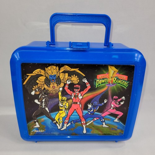 Mighty Morphin Power Rangers Lunchbox 1993 Vintage Aladdin Plastic ...