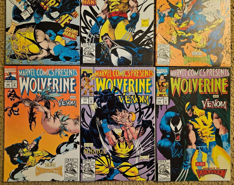 Marvel Comics Presents Wolverine #'s 117 - 122 Comic Books Venom Sam ...