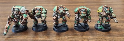 Warhammer 40K Chaos Space Marines Terminators (5) Metal OOP Painted | eBay