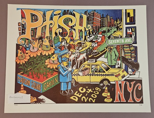 Phish MSG 2009 Jim Pollock Poster Official Madison Square Garden NY | eBay