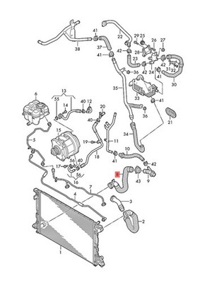 Genuine AUDI VW Audi Q8 Coolant Hose With Quick Release Coupling ...