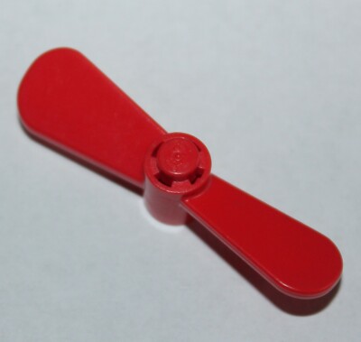 Lego Red Propeller 2 Blade Twisted ref 4745/set 390 4145 9280 1705 1884 ...