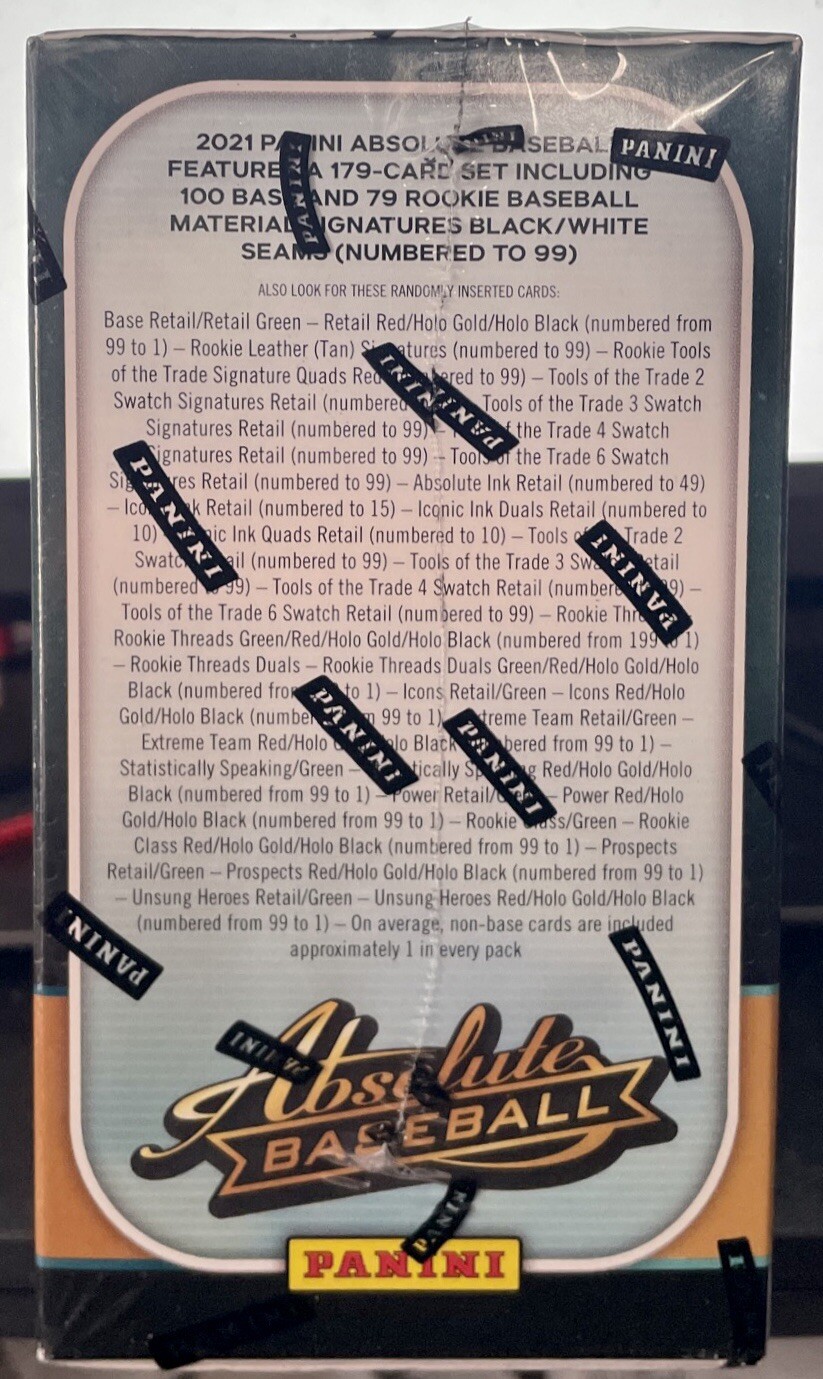⚾ NEW 2021 Panini - Absolute MLB Baseball 40 Card Blaster Box, Factory ...