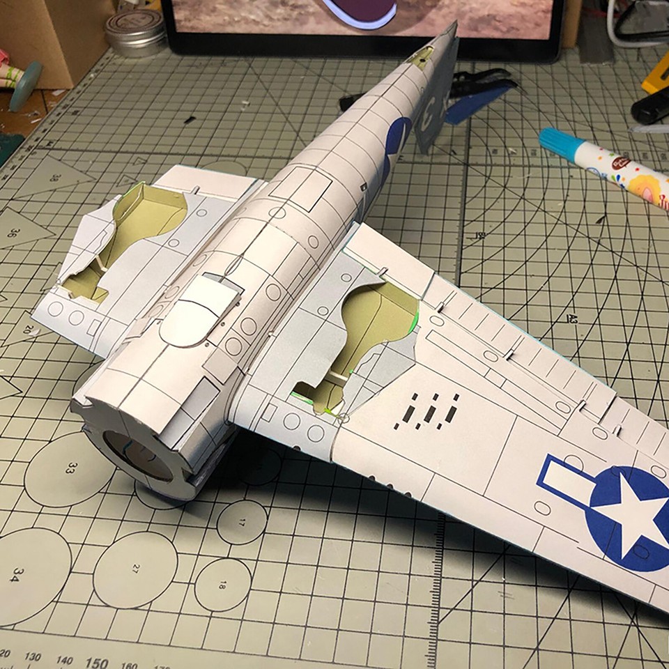 1:32 Grumman F6F-3 Hellcat Fighter Paper Model Aircraft Model ...