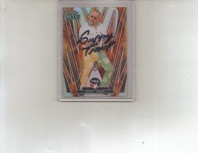 Guppy Troup Hand Signed Red 2024 Leaf Metal PBA Bowling Card Serial #1/ ...
