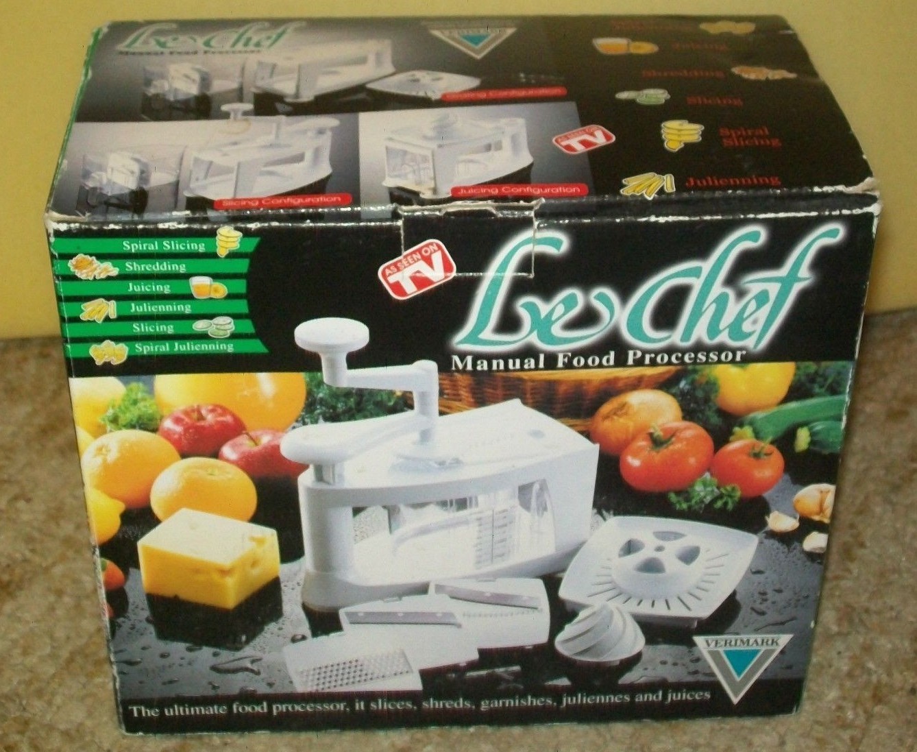 Le Chef Manual Food Processor; VERIMARK Kitchen Gift Idea, Gourmet ...