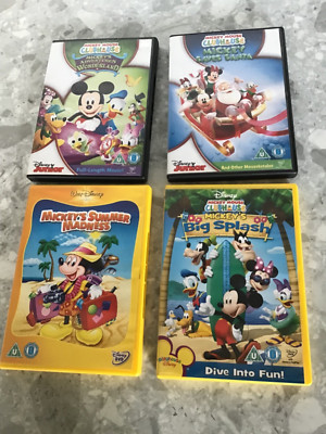 Mickey Mouse 3 Clubhouse DVDs & Mickey’s Summer Madness DVD. Disney ...
