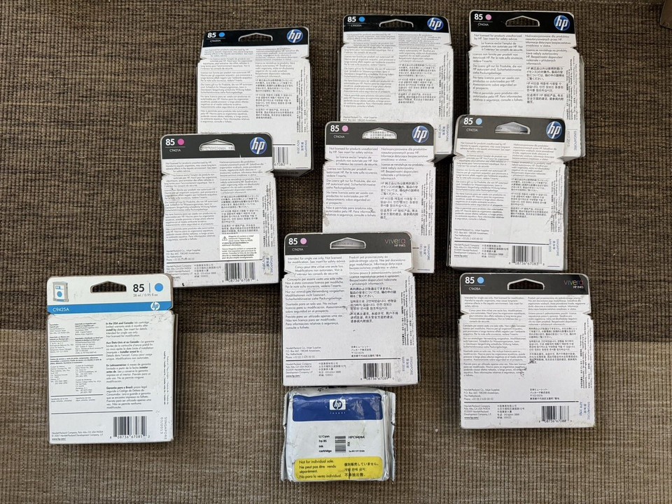 Set 6 Sealed HP 84 85 Printheads C5019A C9420A C9421A C9422A C9423 ...