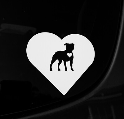 Staffy Vinyl Car Decal Sticker | eBay Australia
