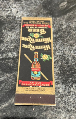 VINTAGE WHITE ROSE BEER MATCHBOOK COVER DALLAS BREWING CO DALLAS TX ...