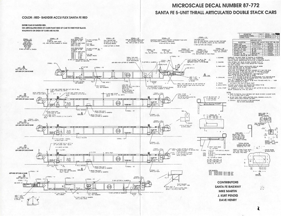 Microscale Decals - # 87-772 - Used - Santa Fe | eBay
