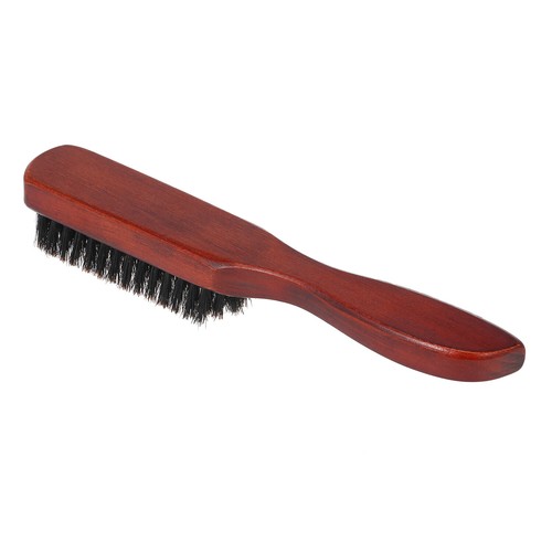Curved Hard 100% Boar Bristle Wa ve Hair Brush Wooden Handle For Men ...