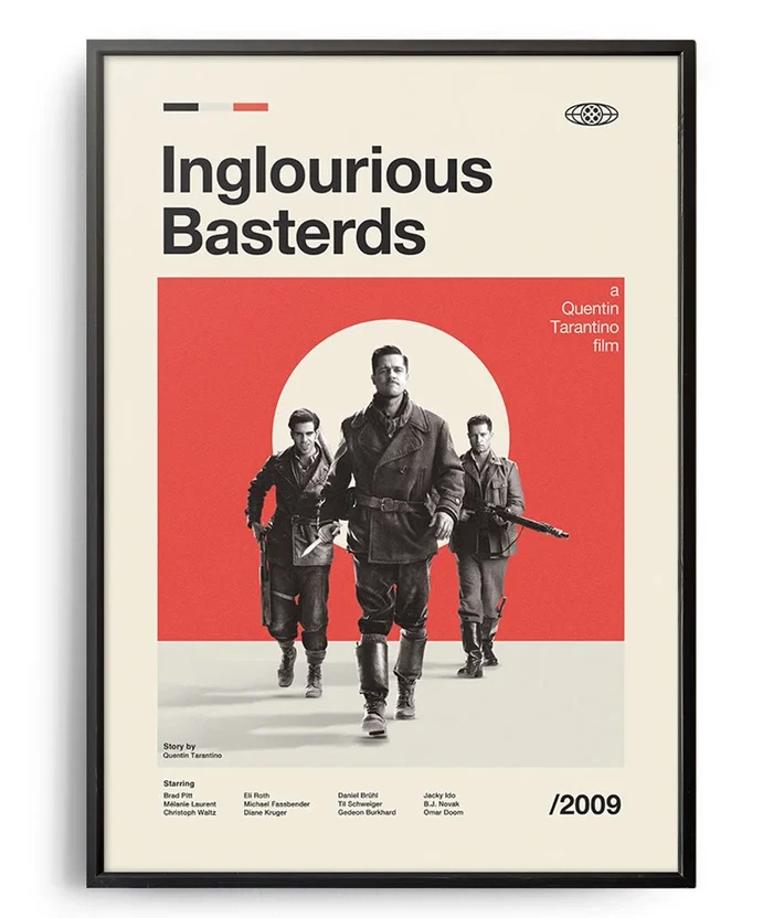 Inglourious Basterds Christoph Waltz Poster