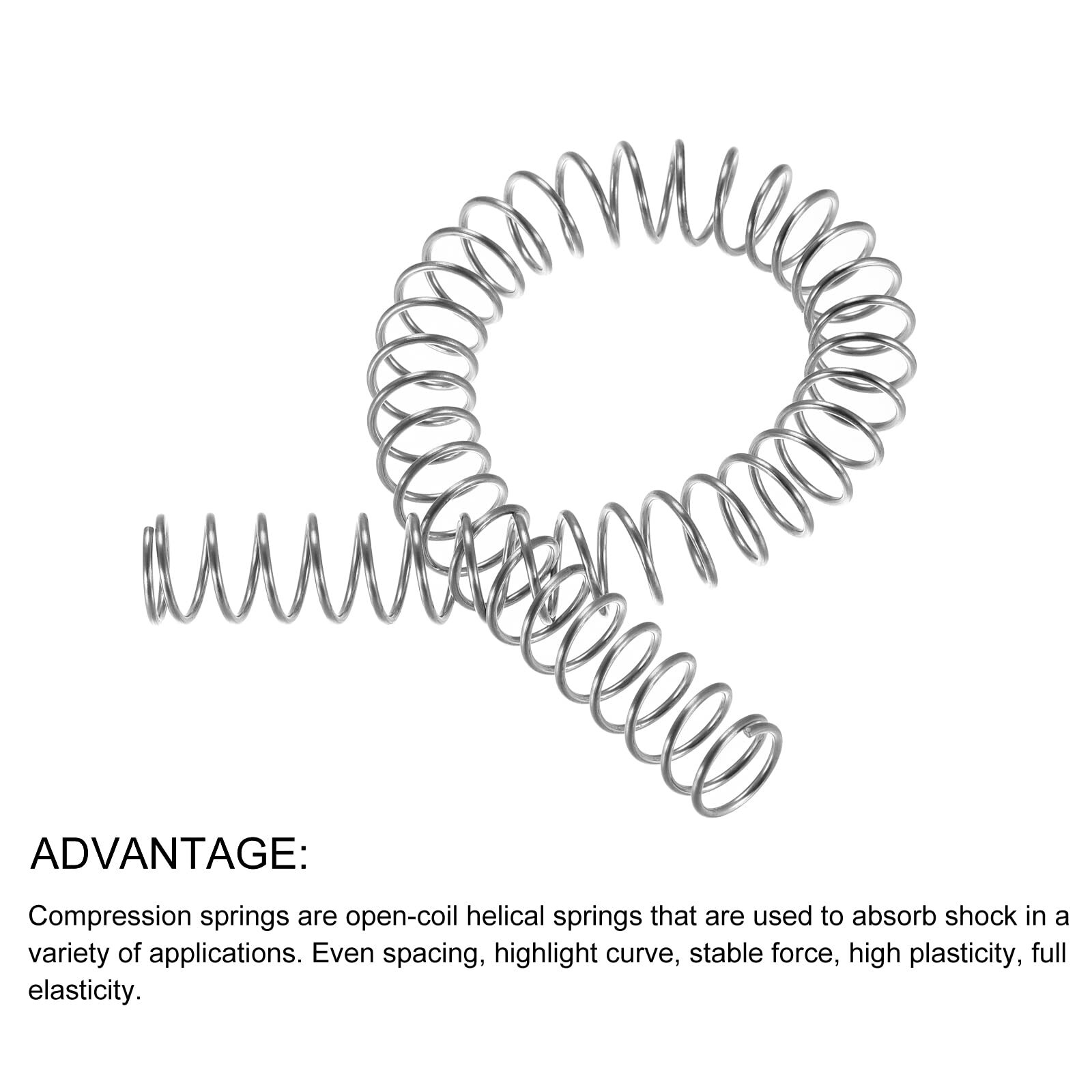 305mm Long Compression Spring 3mm - 50mm Diameter，Pressure / coiled ...