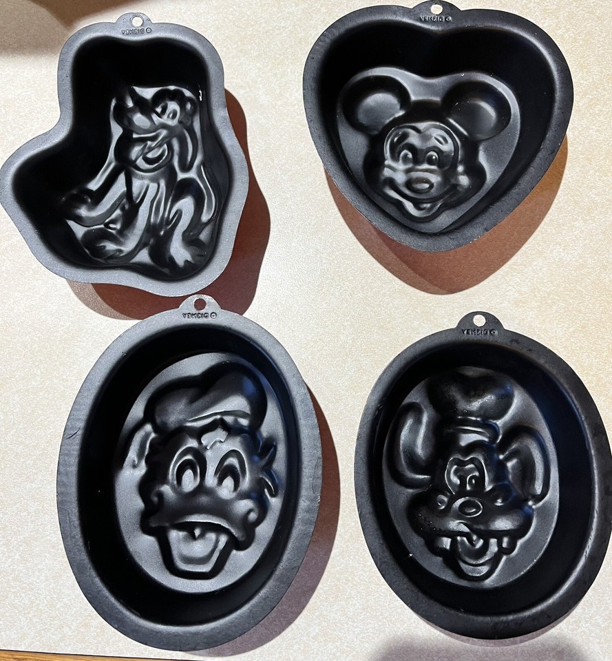 Vintage Disney Jello Molds Mickey, Donald, Pluto, & Goofey | eBay
