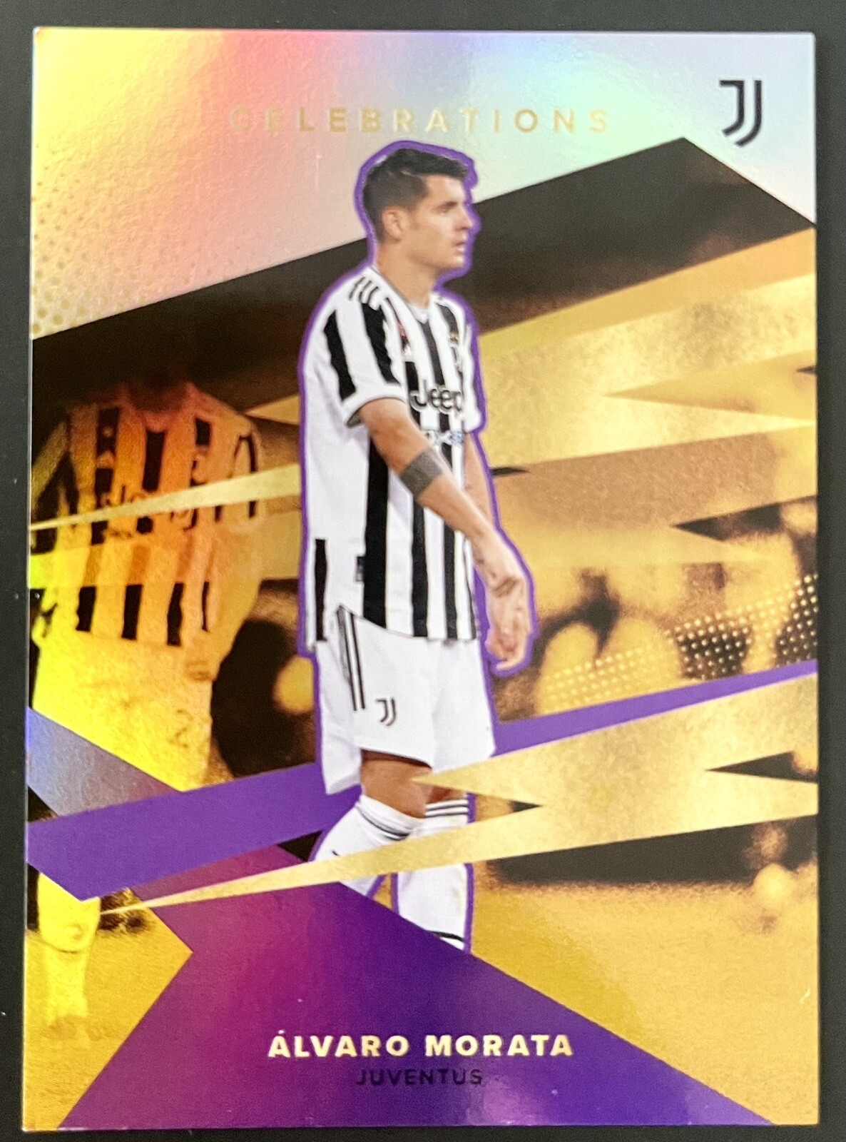 ALVARO MORATA 2021 TOPPS JUVENTUS SOCCER PURPLE GOLD FOIL #39 /15 ...