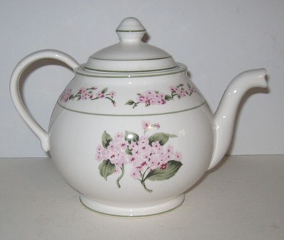 NEW Martha Stewart Hydrangea Ceramic Teapot Kettle Tea Pot | eBay