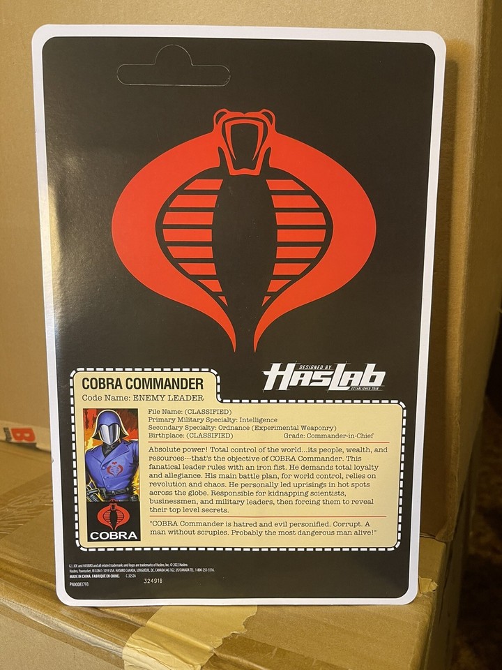 GI Joe Classified Retro Cobra Commander (Hiss Tank Issue) Mickey Mouse ...