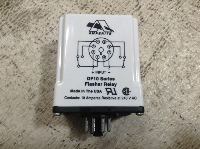 Amperite DF10 Recycle Timer Relay 12 VDC Coil 60 FPM 12DF60DF10 (TB ...