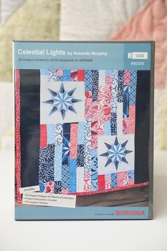 Bernina OESD Celestial Lights Embroidery Designs/Amanda Murphy #80300 USB Stick | eBay