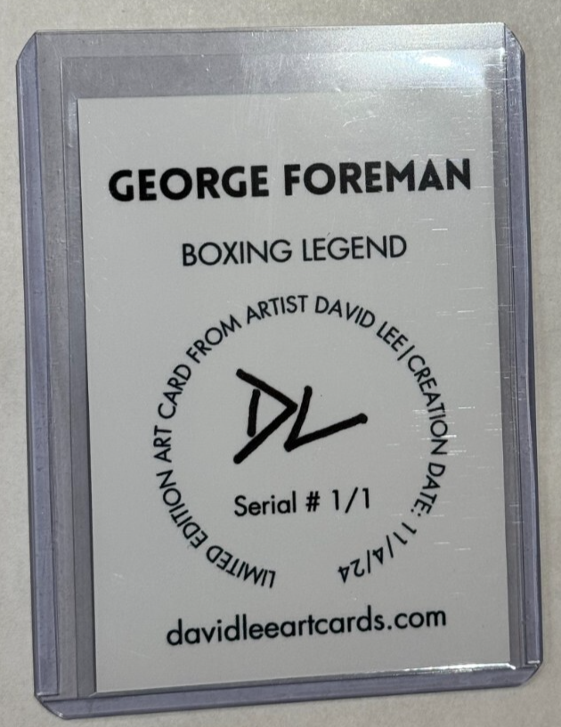 George Foreman Limited Gold Plated Artist Signed Boxing Legend Trading ...
