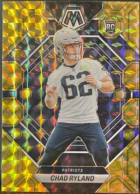 2023 Mosaic Football #297 Chad Ryland Reactive Yellow Mossaic PRIZM ...
