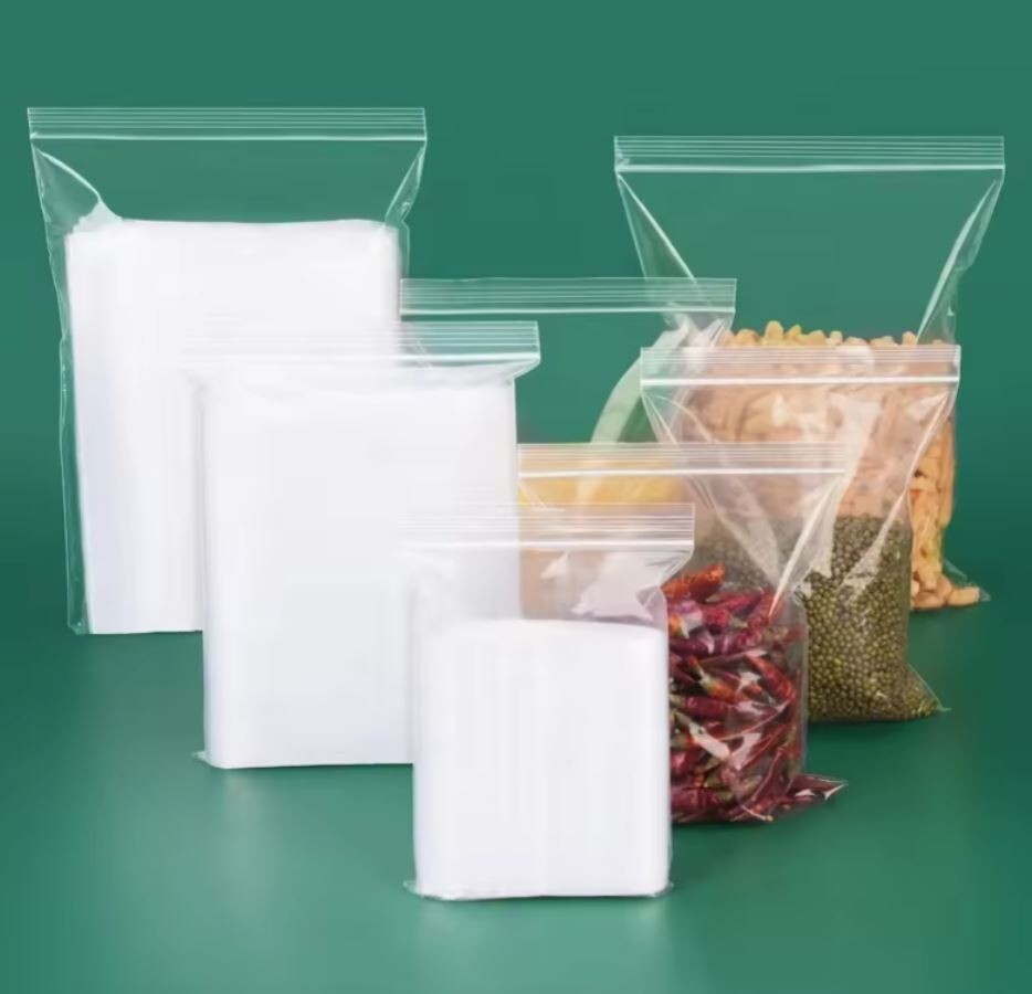 Clear 2mil Reclosable Zipper Poly Bags Self Seal Plastic Poly Bags MANY ...
