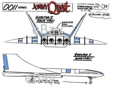JONNY QUEST MODEL SHEET PRINT Hanna Barbera - QUESTOR I | eBay
