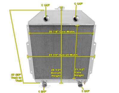 2 Row Kool Champion Radiator for 1942 - 1952 Ford Truck Flathead ...