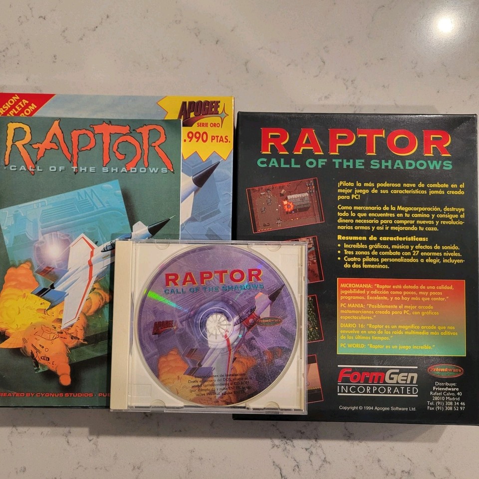 Raptor: Call of the Shadows by Apogee Software- PC CD-ROM Spanish ...